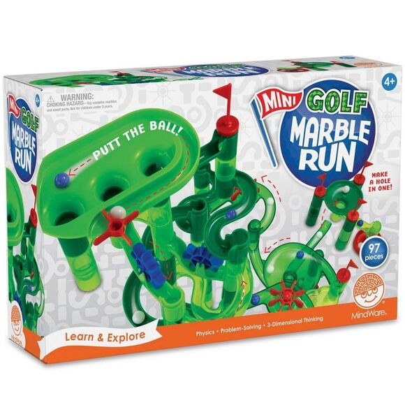 Mindware | Toys | Mindware Mini Golf Marble Run 7pc Stem Toy Launch ...